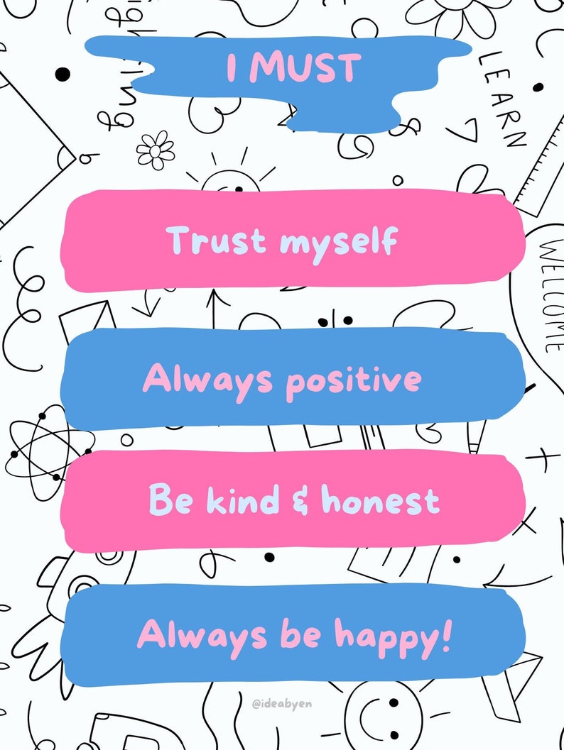 A4 SIZE MOTIVATION TEMPLATE - Etsy