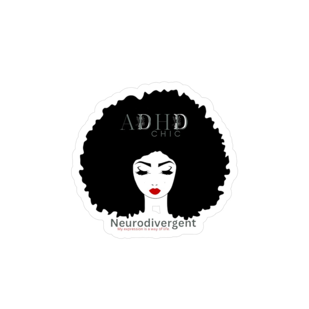 Vinyl Decal, Adhd Chic Hub Brand, Sticker, Laptop Decal, Car Decal ...