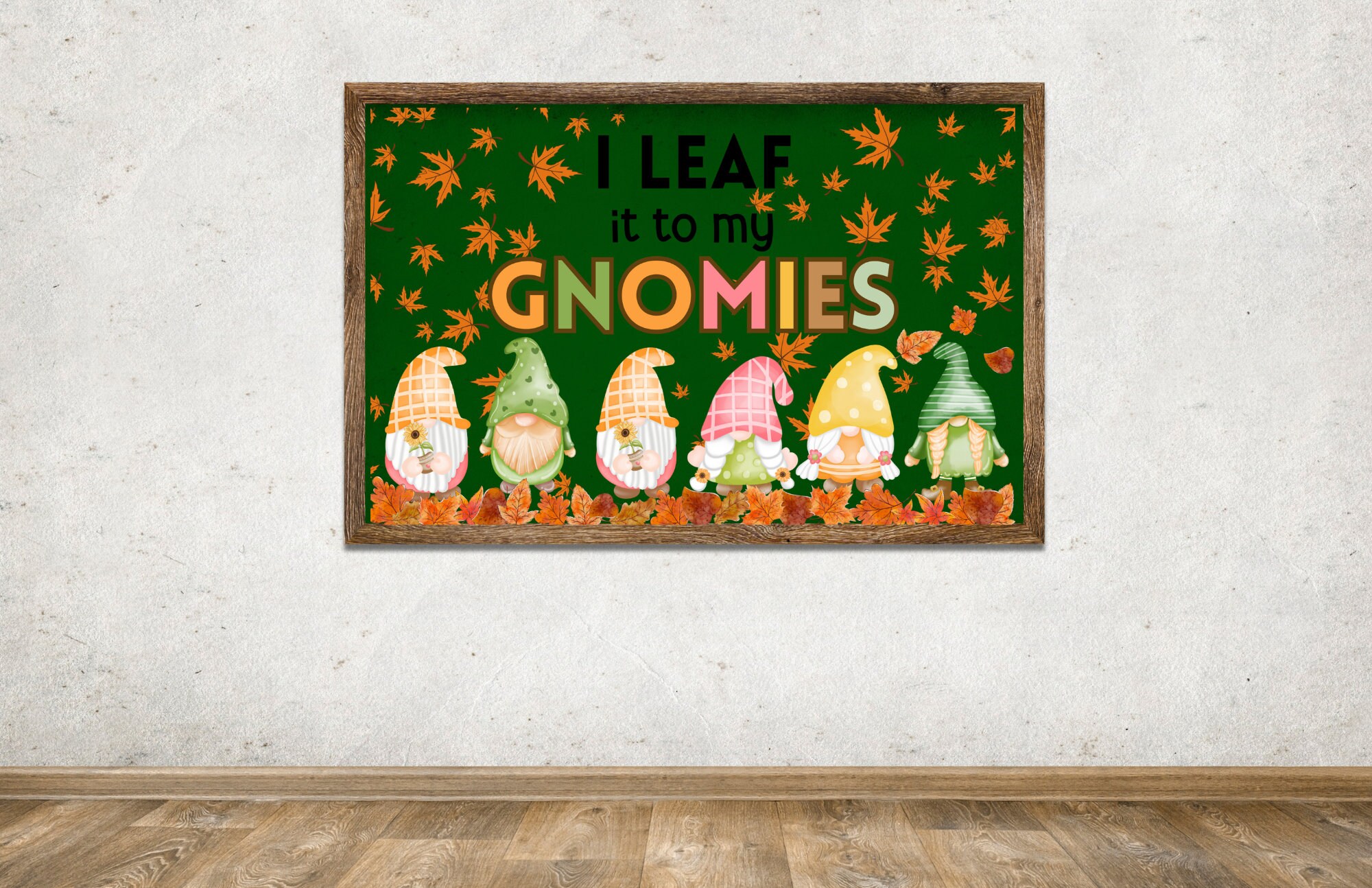 Thanksgiving Gnomes Bulletin Board Kit Printable, Fall Classroom Decor ...