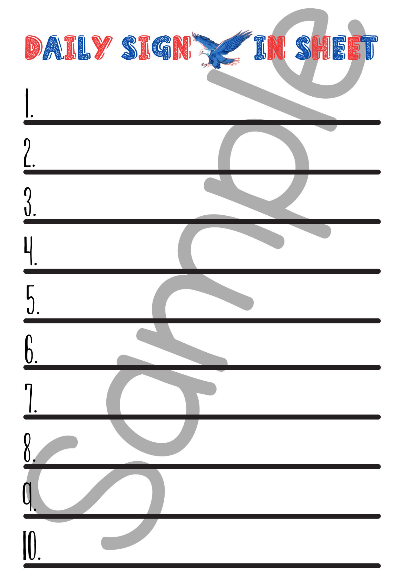Preschool Trace Sign in Sheet, Name Recognition Activity, Preschool ...