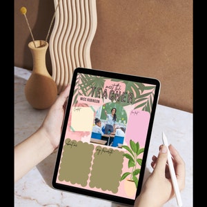 Meet the Teacher Plant Digital Template, Editable Printable, Classroom ...