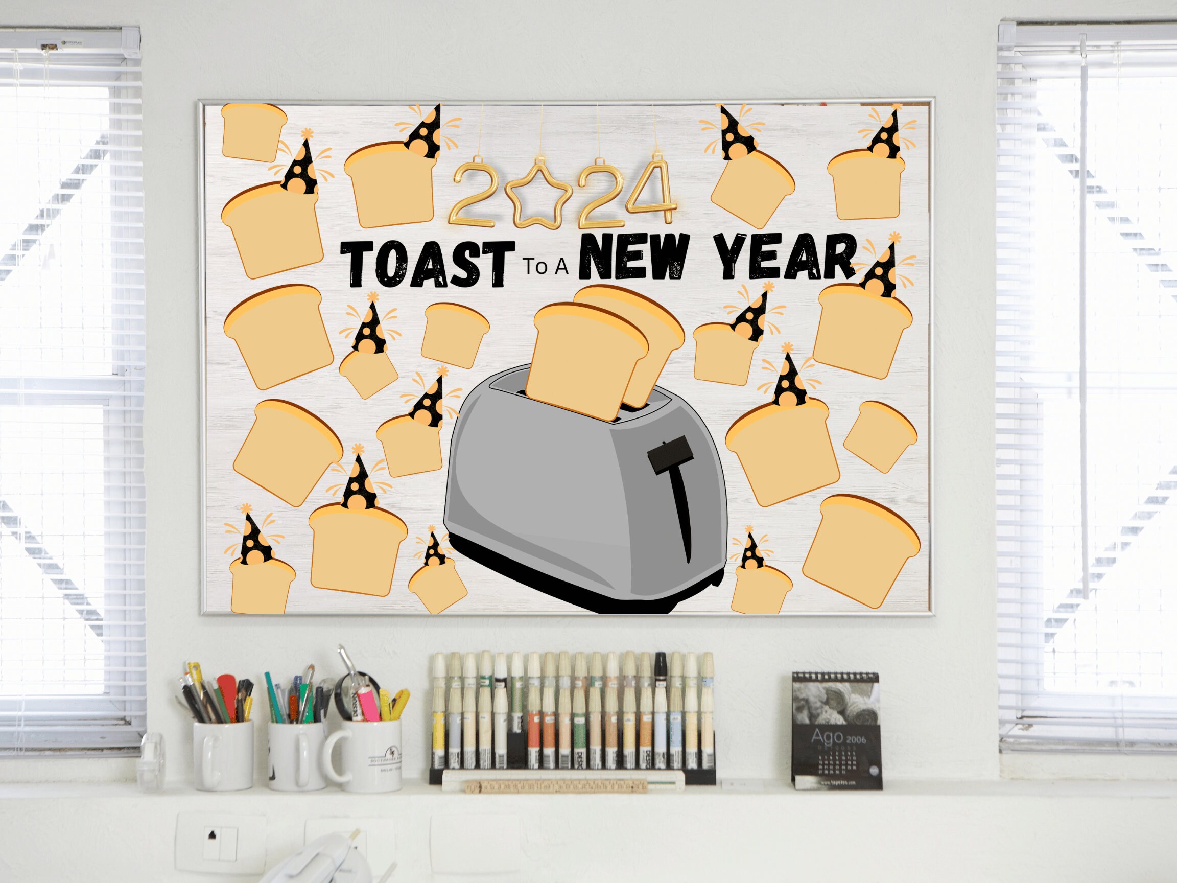 New Year Bulletin Board Kit, Engage Your Students With This DIY ...