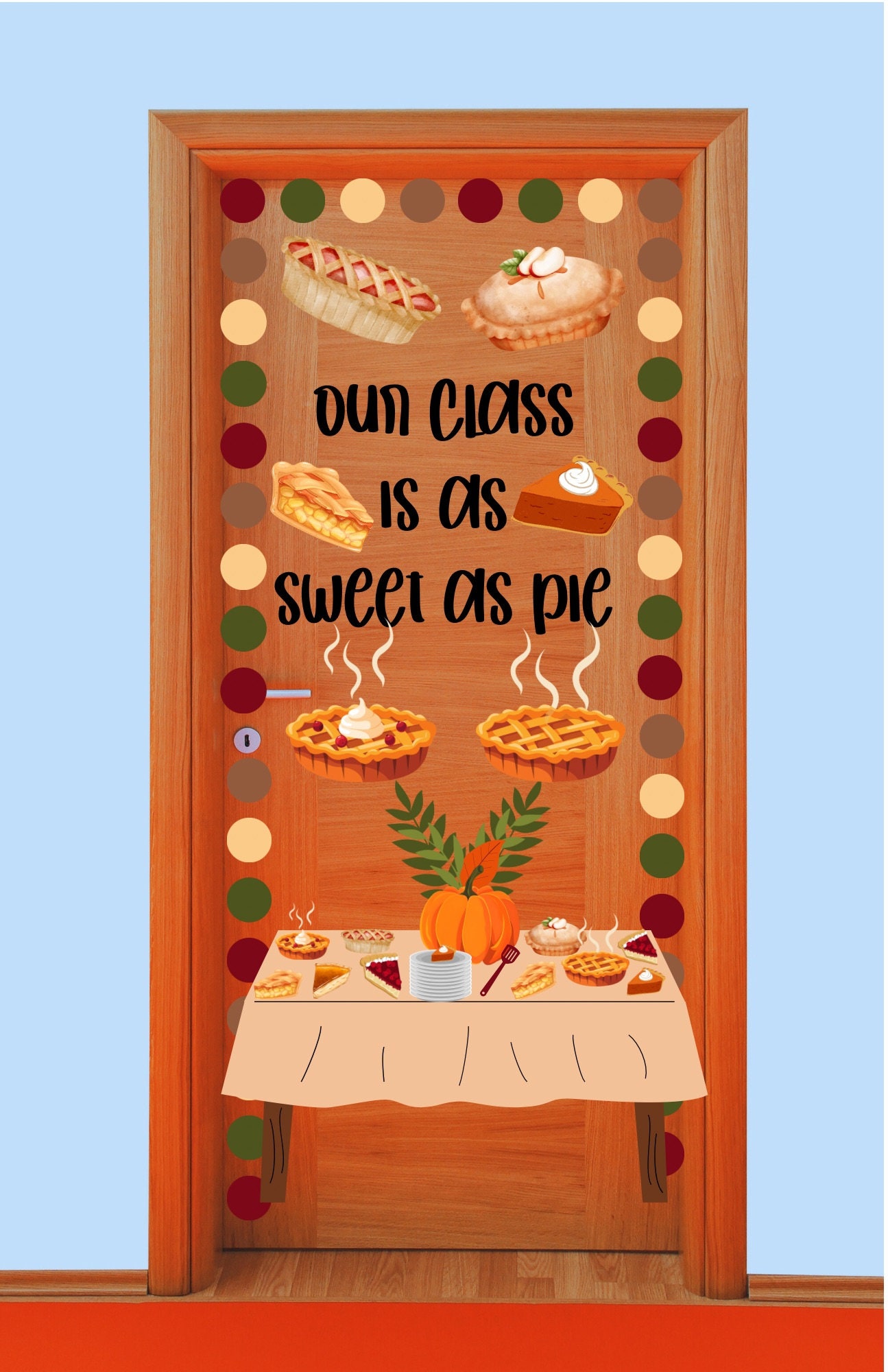 Sweet as Pie Bulletin Board Kit, Easy Autumn Classroom Decor, Fall ...