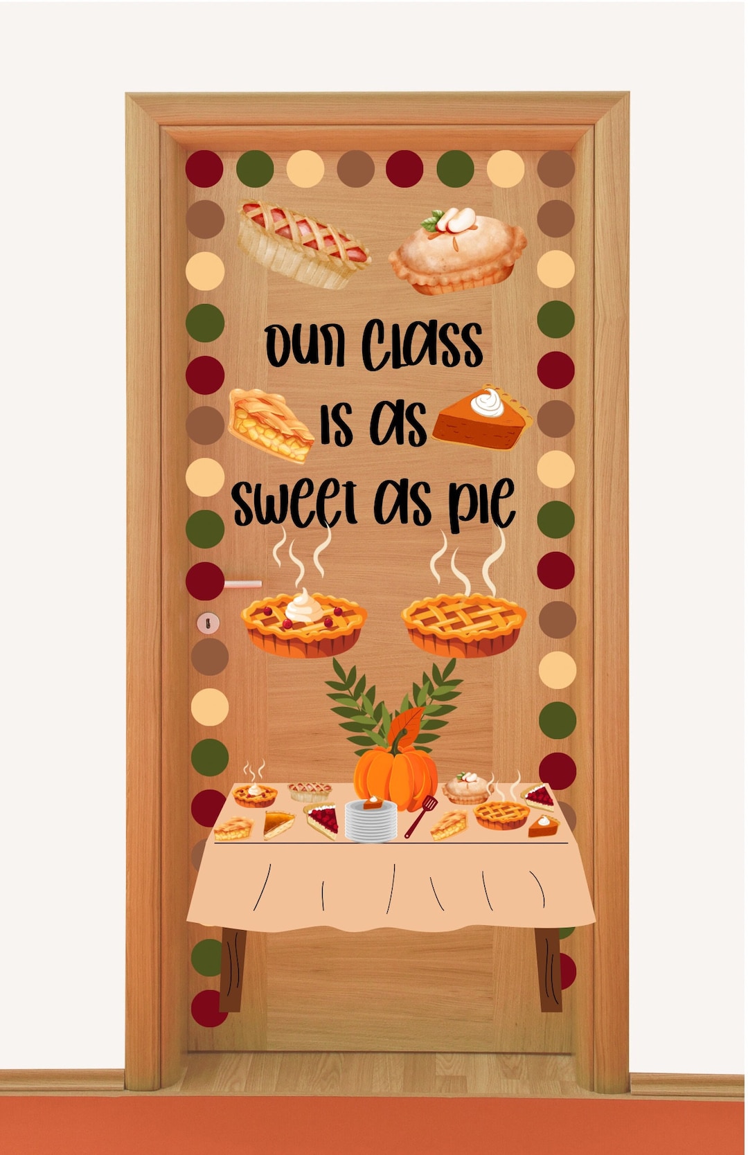 Sweet as Pie Bulletin Board Kit, Easy Autumn Classroom Decor, Fall ...