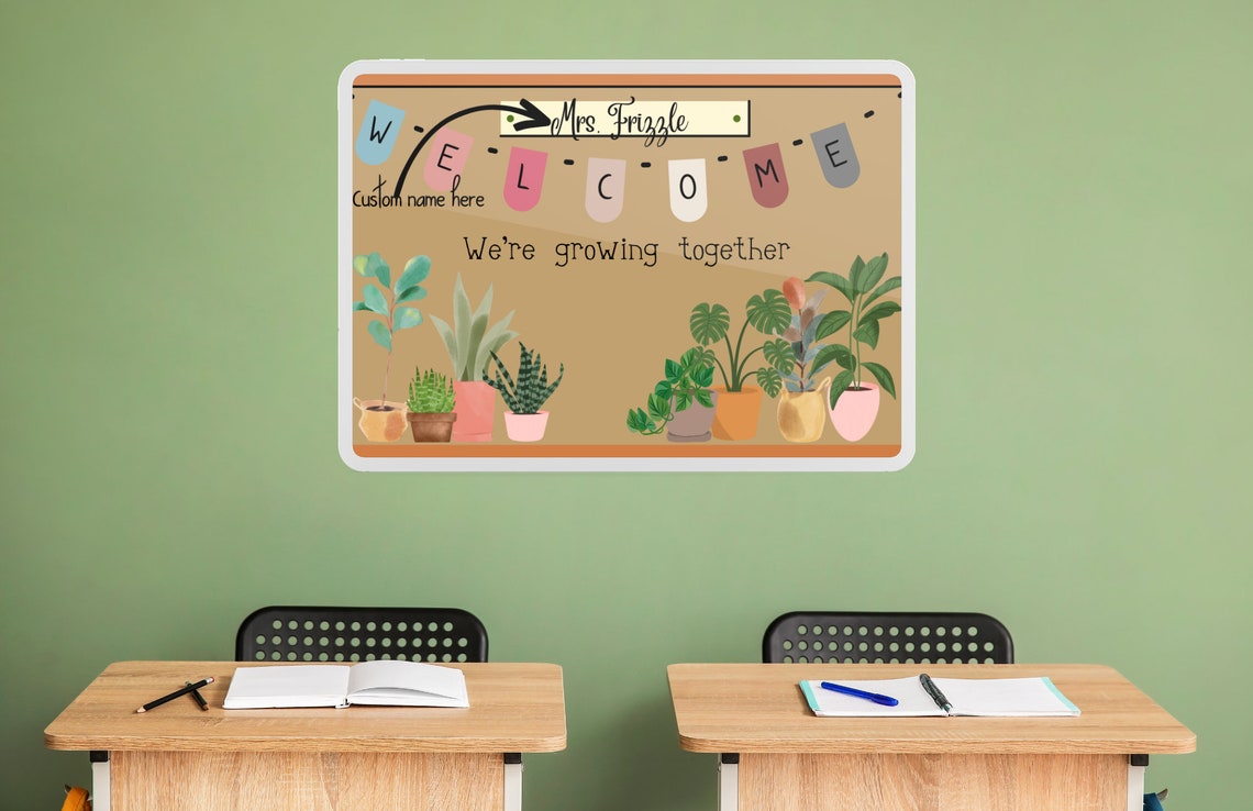 Boho Bulletin Board Kit Growing Bulletin Board Teachers - Etsy