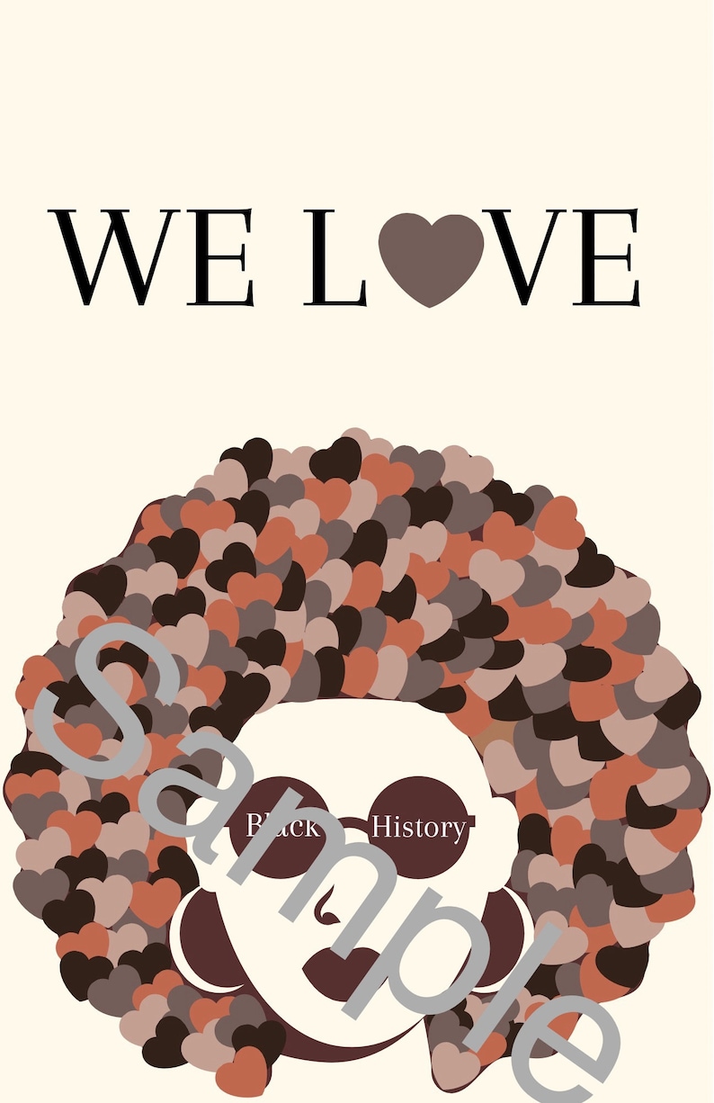 Black History Valentine's Day Bulletin Board Kit, Classroom Door Decor ...