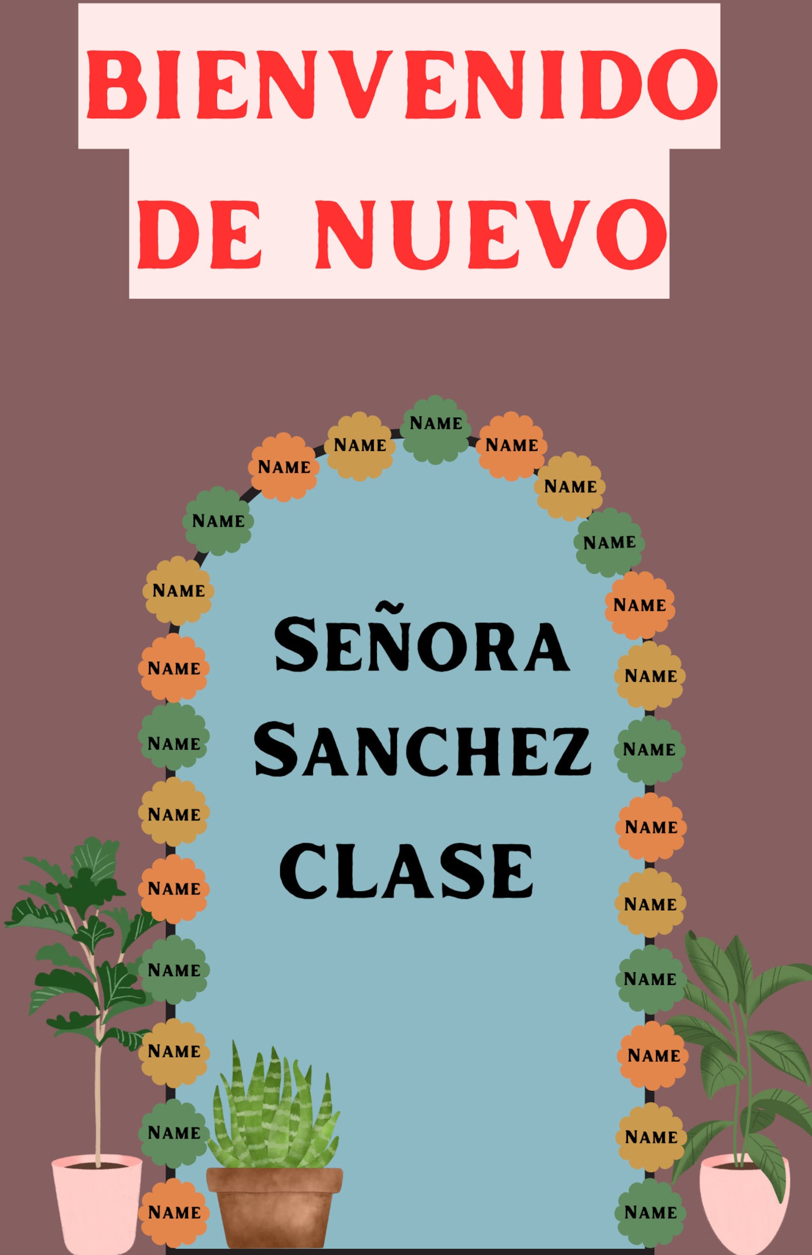 Editable Spanish Bulletin Board Kit, Door Decor Kit, Spanish Teacher ...