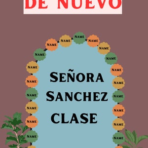 Editable Spanish Bulletin Board Kit, Door Decor Kit, Spanish Teacher ...