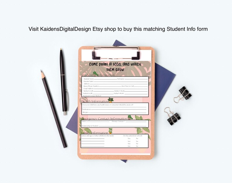 Meet the Teacher Plant Digital Template, Editable Printable, Classroom ...