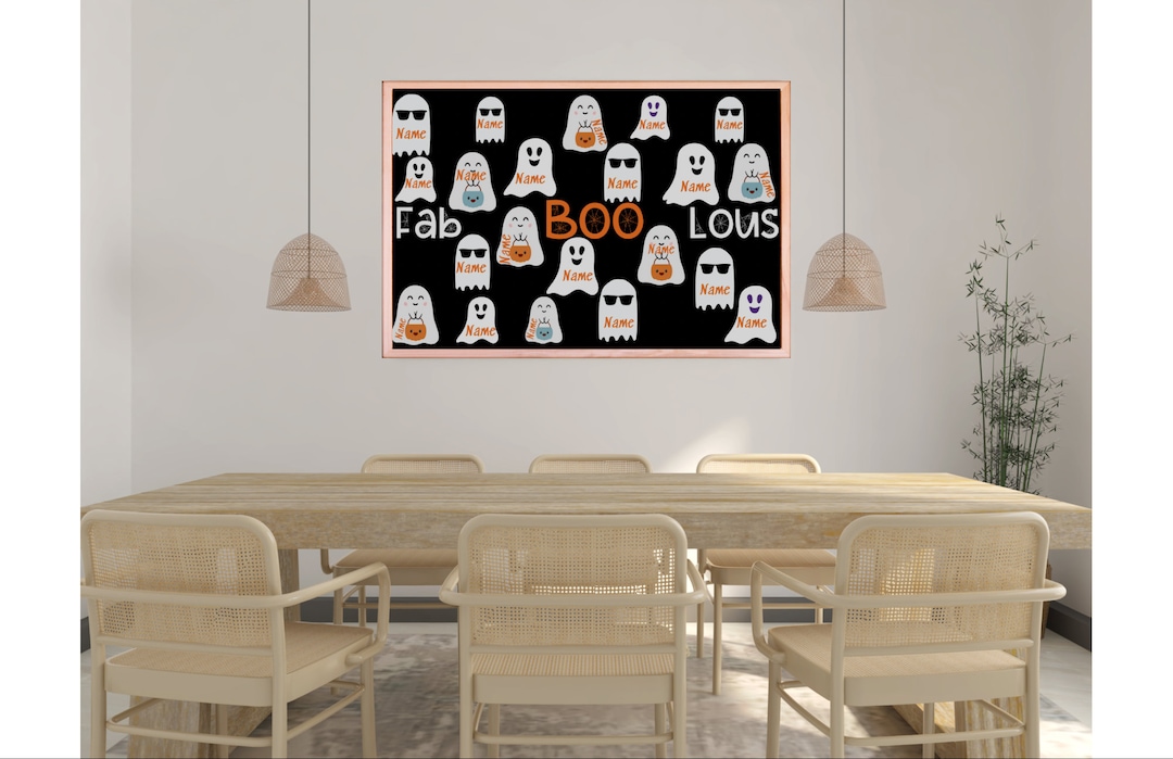 Halloween Bulletin Board Kit, Spooky Classroom Decor, Fall Display ...