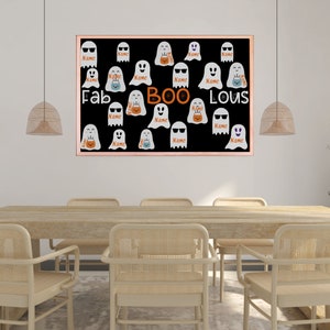 Halloween Bulletin Board Kit, Spooky Classroom Decor, Fall Display ...