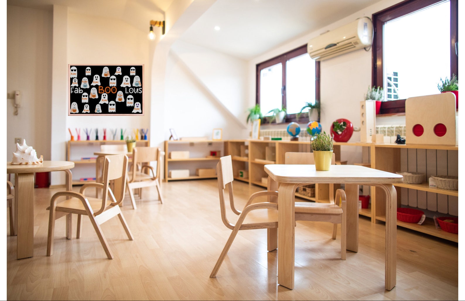 Halloween Bulletin Board Kit, Spooky Classroom Decor, Fall Display ...