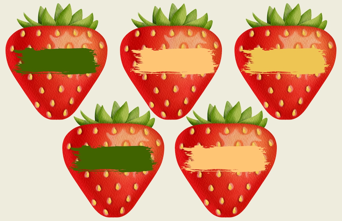 Strawberry Bulletin Board Kit Summer Theme Visual Schedule - Etsy