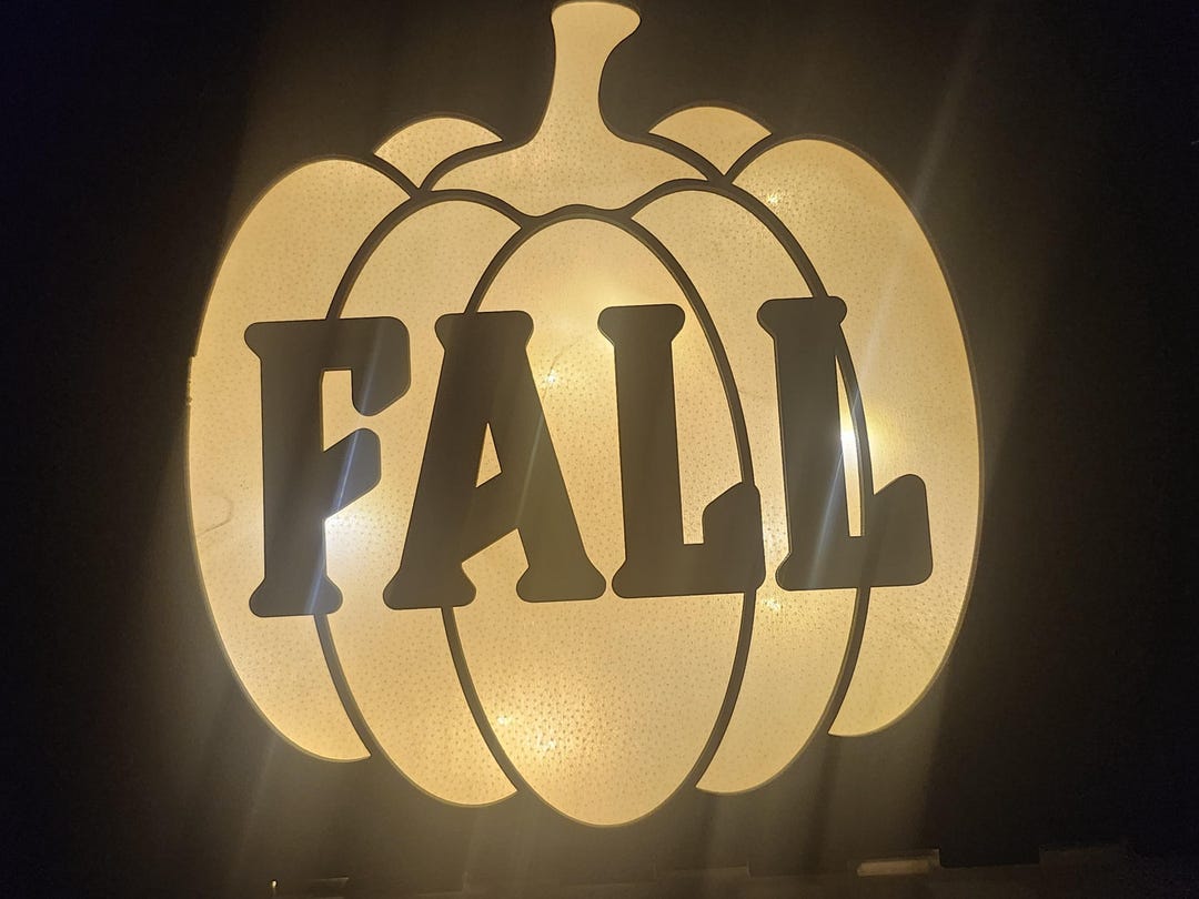 Fall Pumpkin Light up Box - Etsy