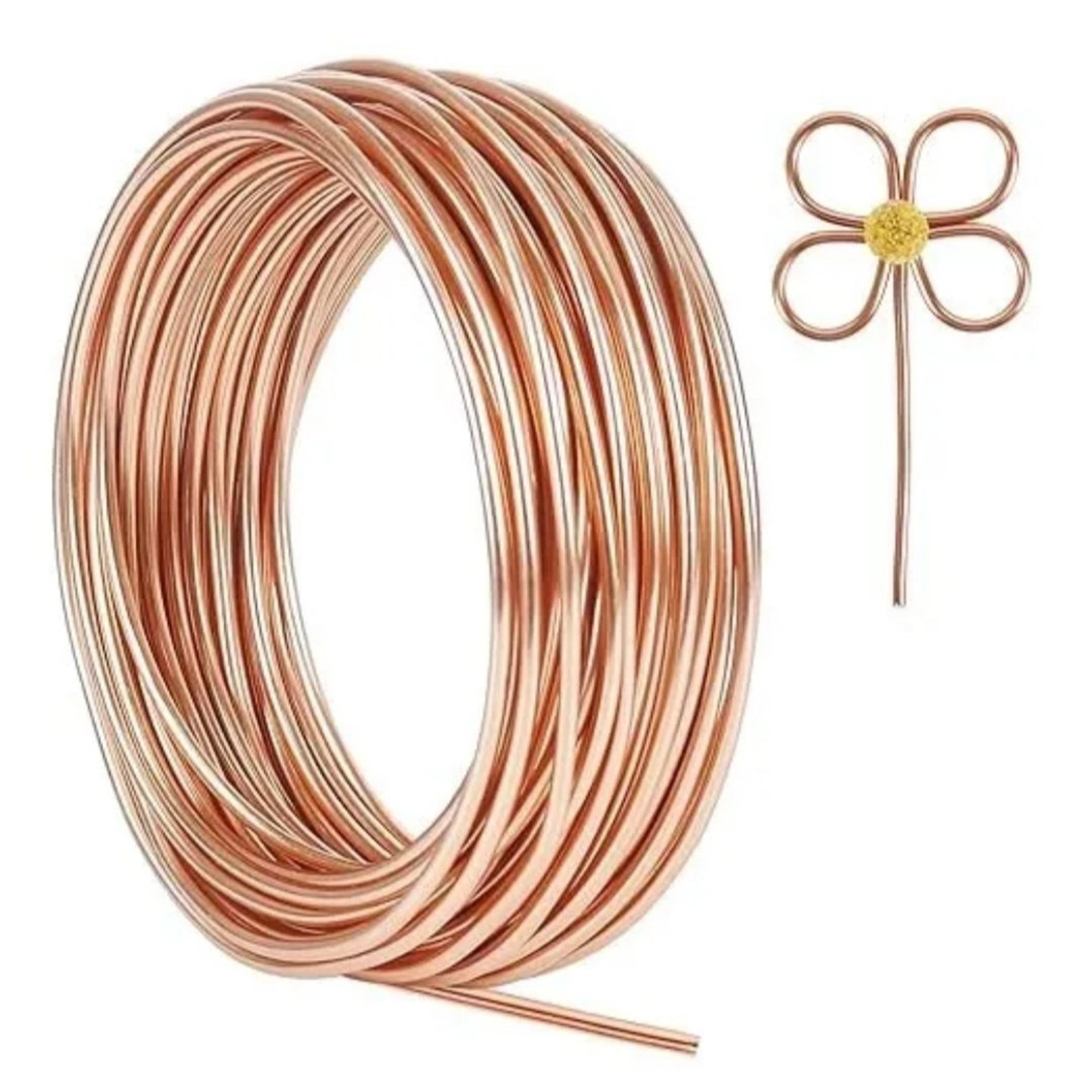 Copper Wire 2mm Thick 12 Gauge for Craft Jewellery. Pure Unplated Anti ...