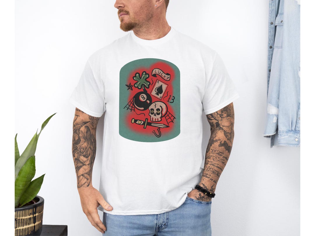 Tattoo Tshirt, Traditional Tattoo American Classic Men Womens Tattoo ...