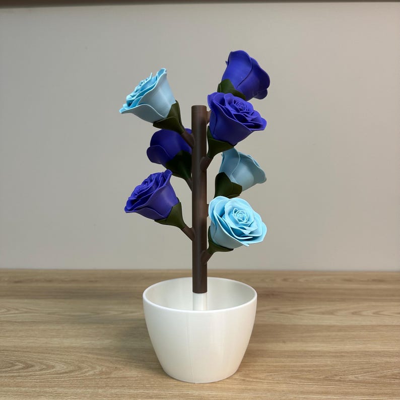 Rose Flower Pill Organizer – 3D Printed Weekly Medication Box With ...