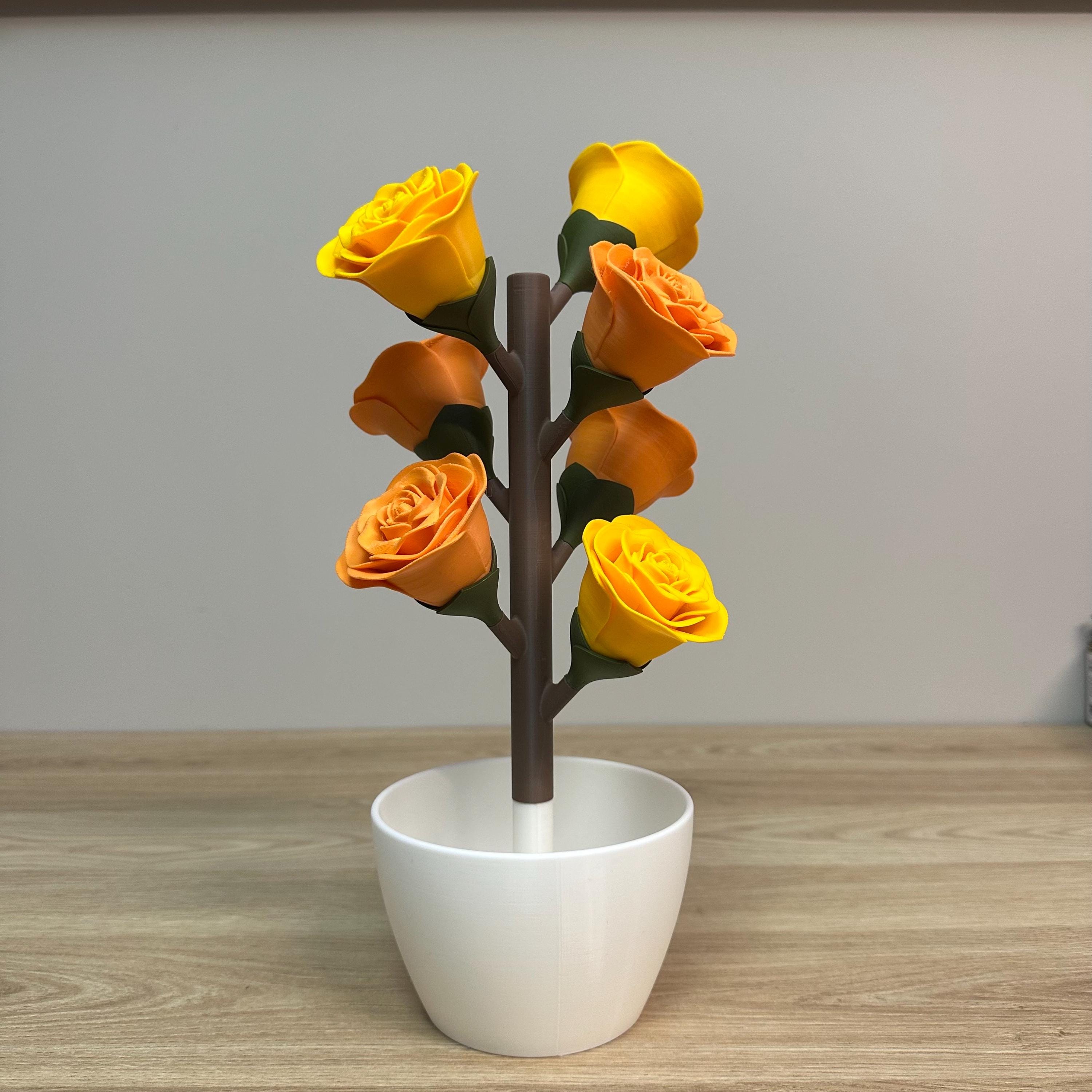 Rose Flower Pill Organizer – 3D Printed Weekly Medication Box With ...
