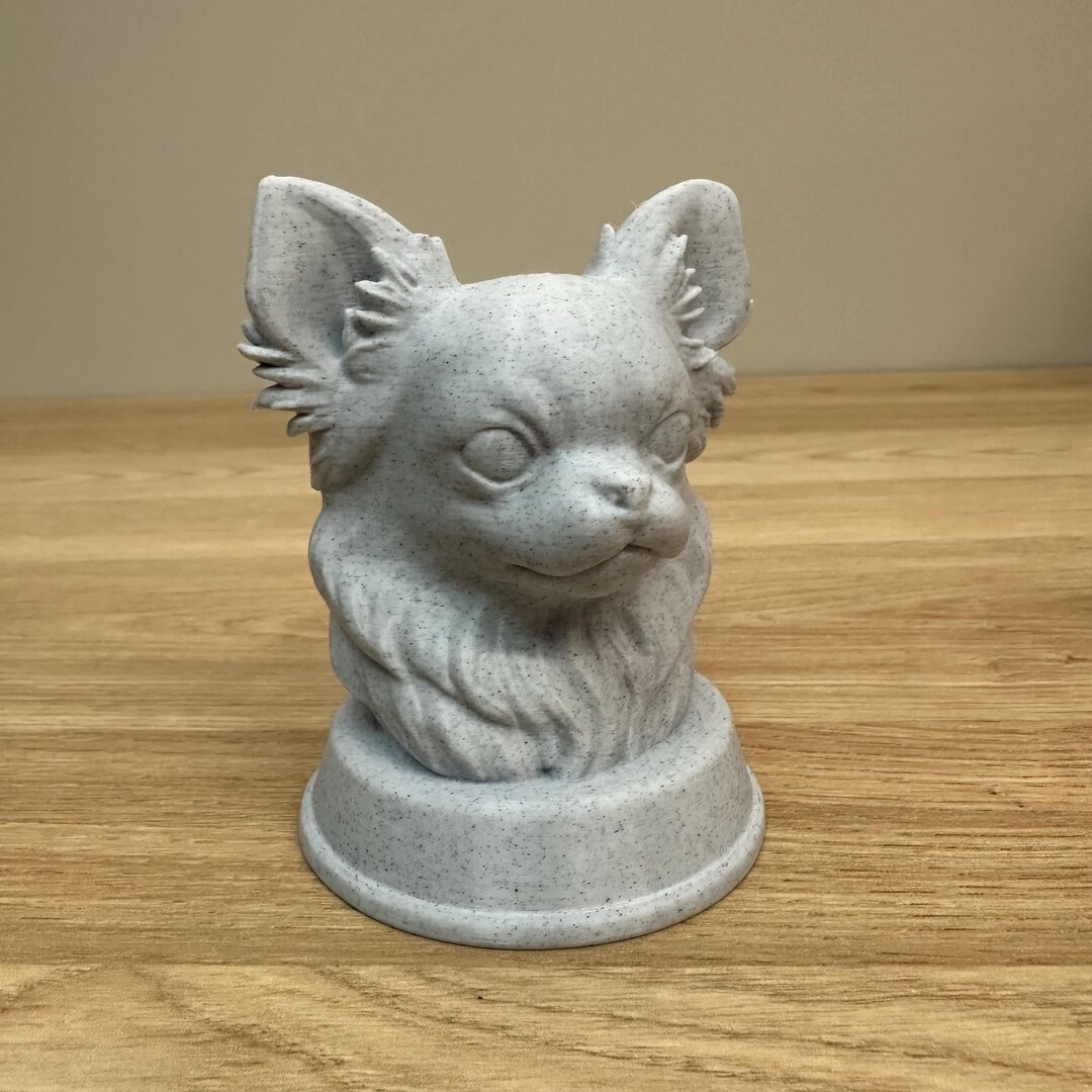 Custom Dog Bust Statue – 3D Printed Pet Memorial – Personalized Pet ...