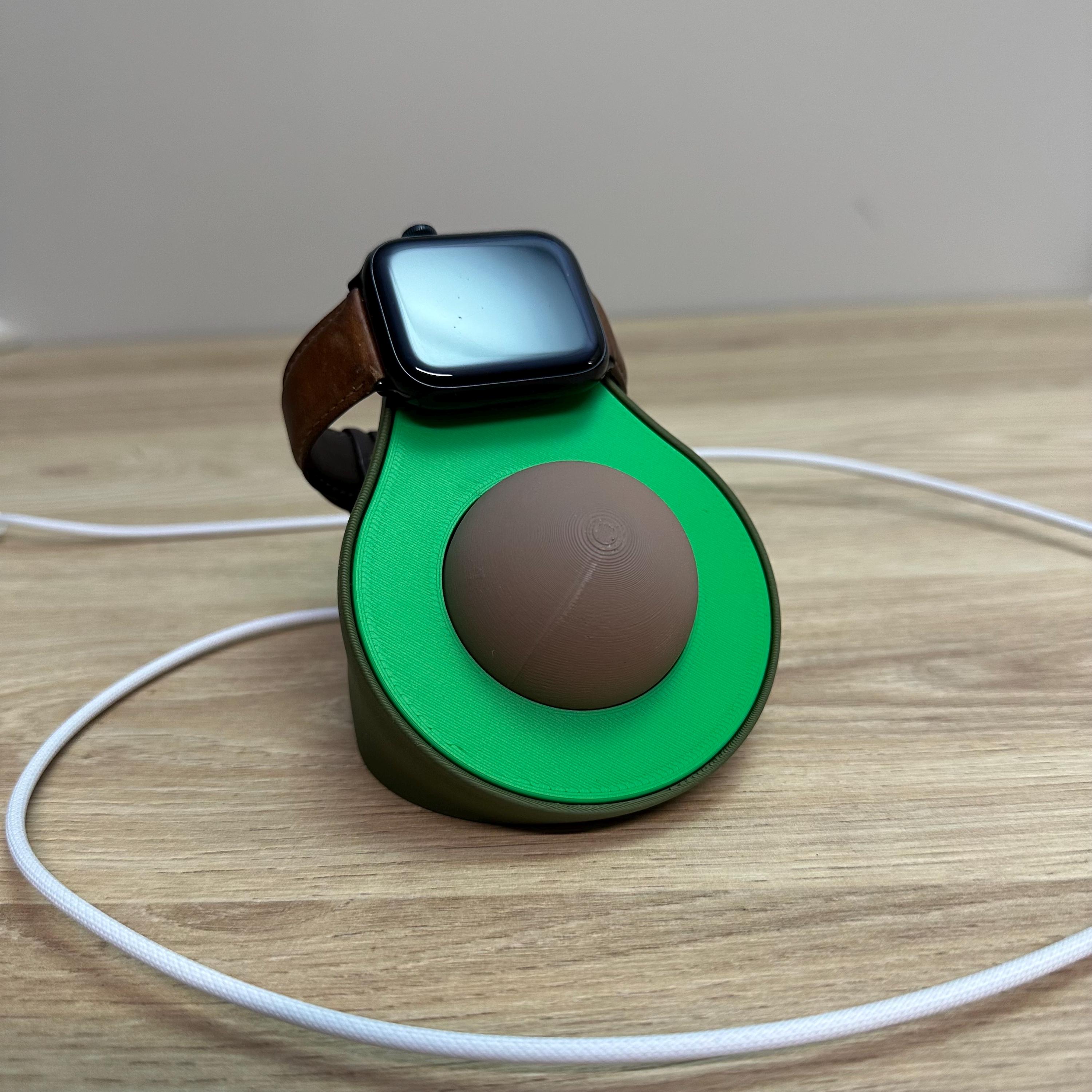 Avocado Apple Watch Stand – 3D Printed Charging Dock With Hidden ...