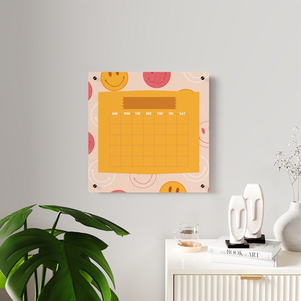 Smiley Face Calendar - Etsy