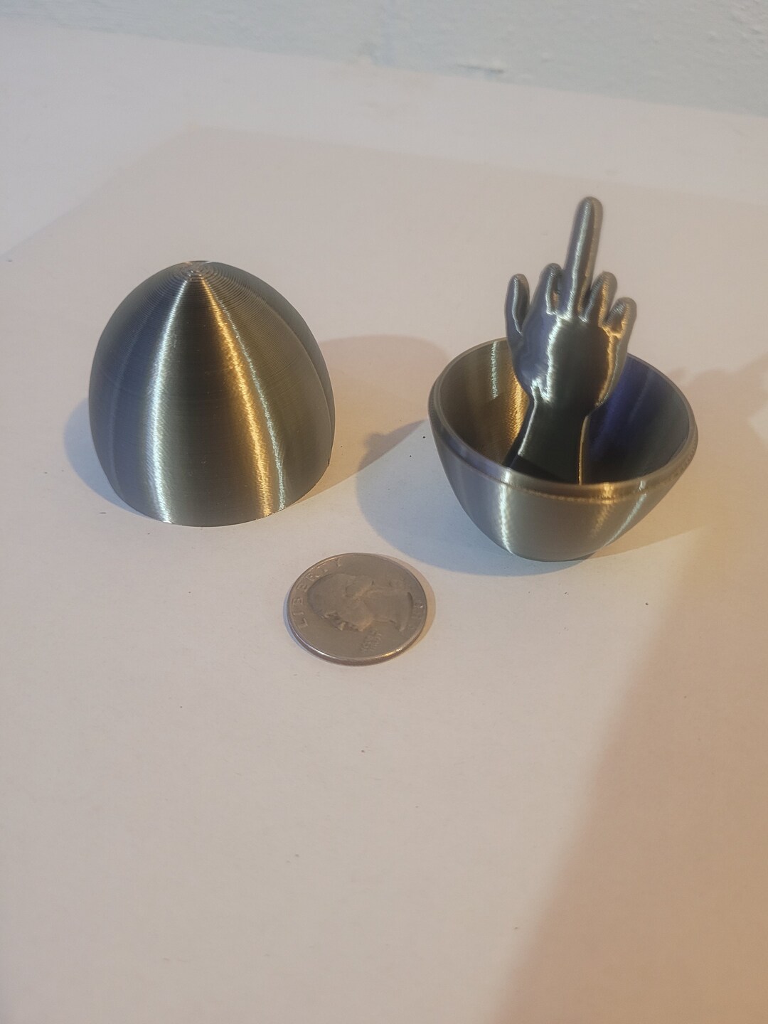 Middle Finger Egg - Bronze Silk - Etsy