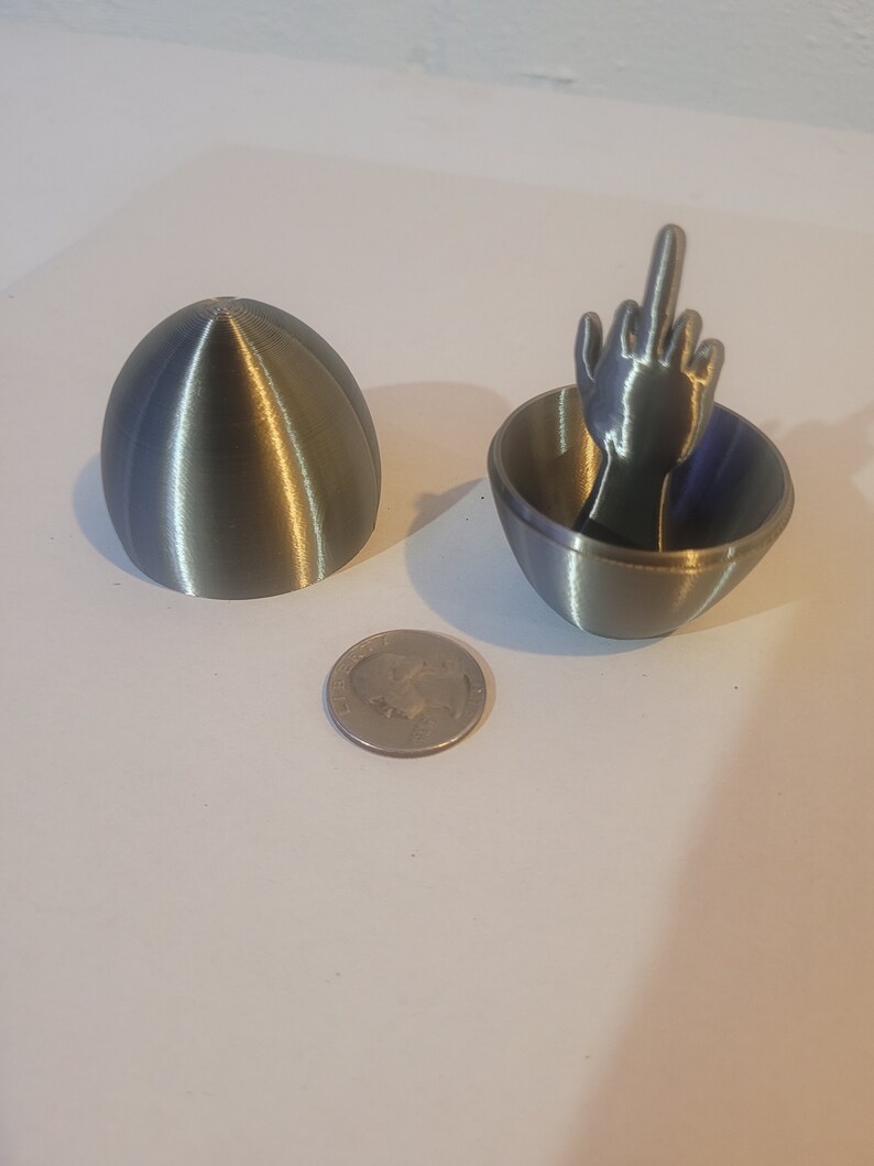 Middle Finger Egg Bronze Silk - Etsy