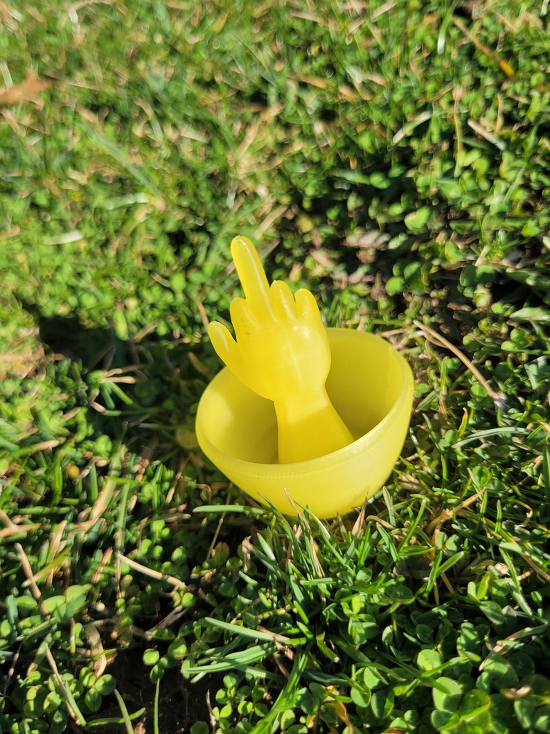 Middle Finger Egg Yellow Transparent - Etsy