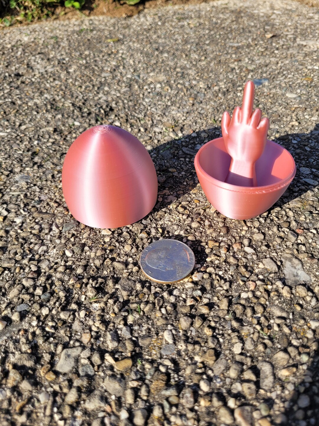 Middle Finger Egg - Rose Gold - Etsy