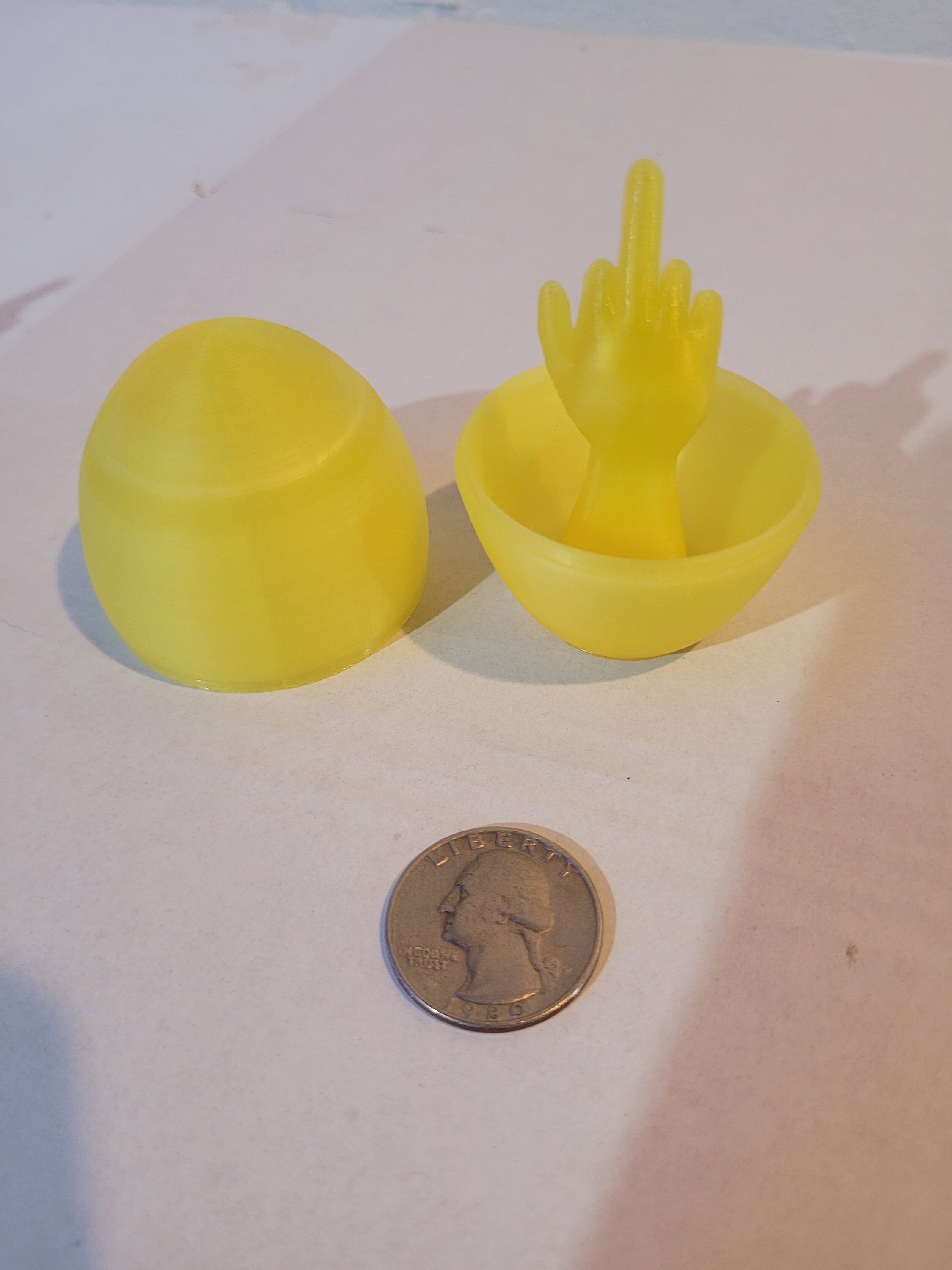 Middle Finger Egg Yellow Transparent - Etsy