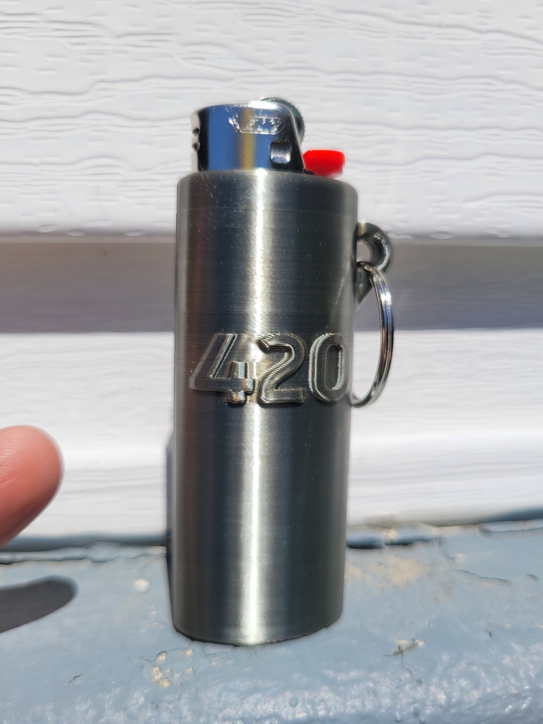 Lighter Holder Keychain "420" - Bronze Silk - Etsy