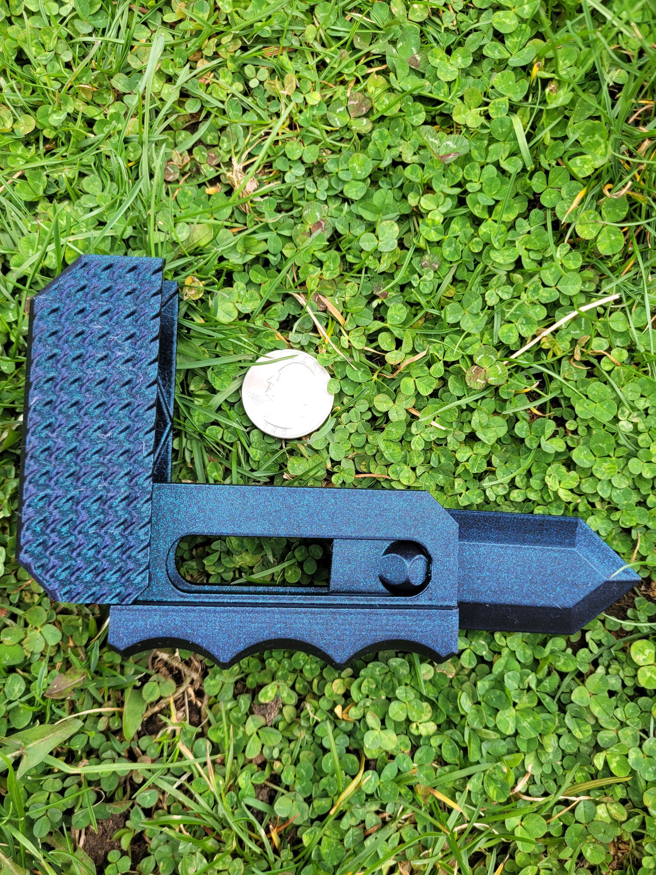 Fidget Knife Double Edge - Burnt Titanium - Etsy