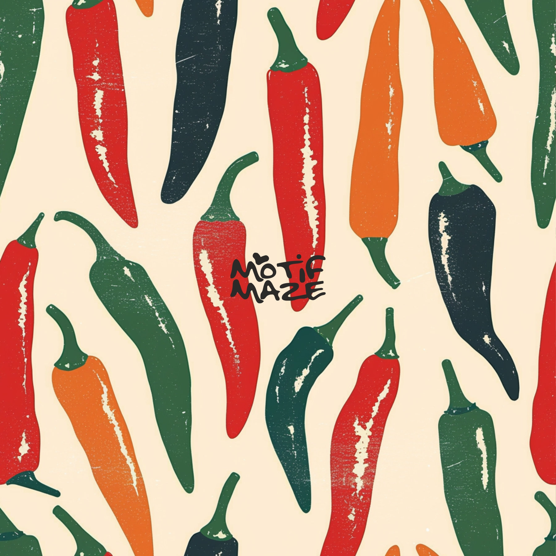 Red and Green Chilli Peppers Pattern Digital Download - Etsy