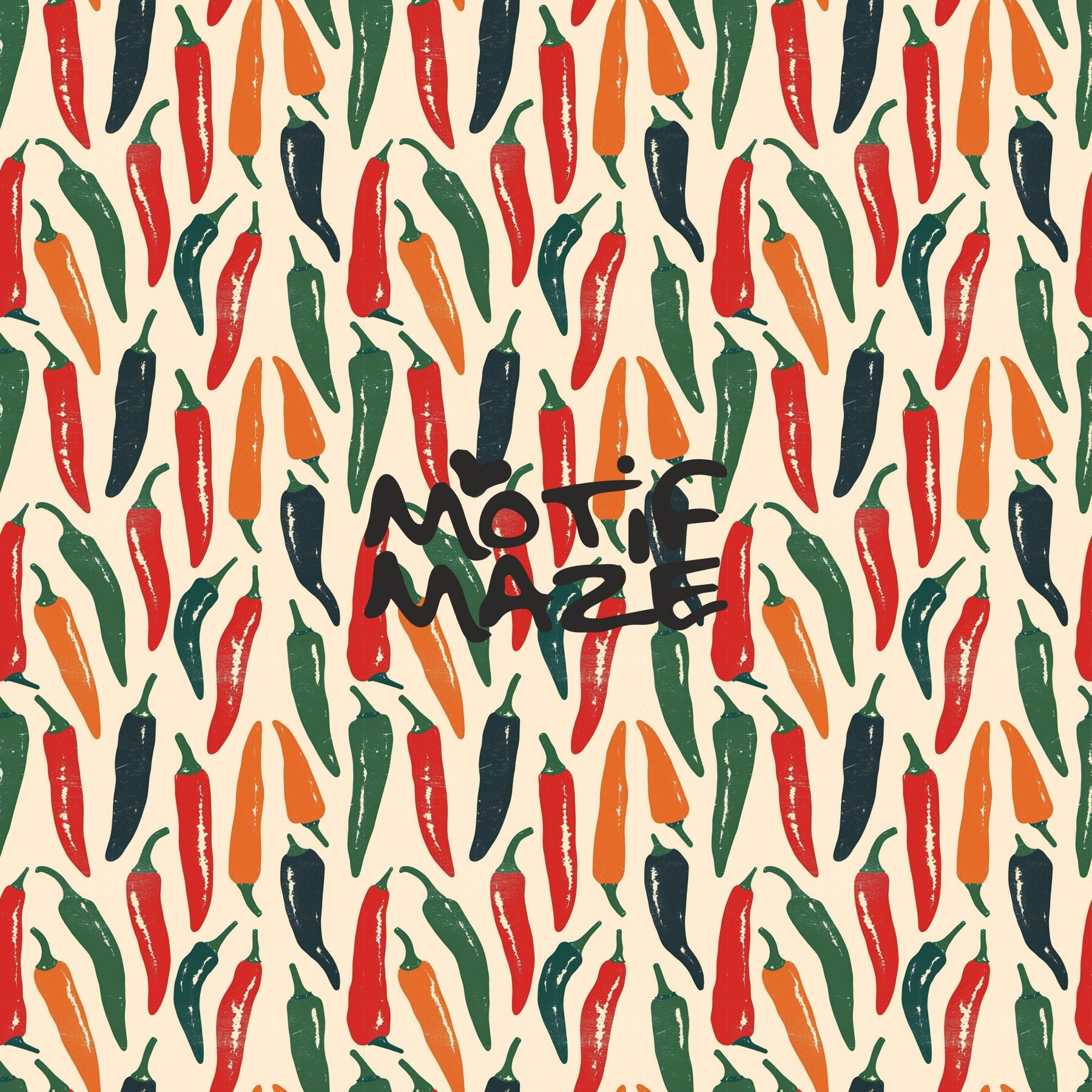 Red and Green Chilli Peppers Pattern Digital Download - Etsy