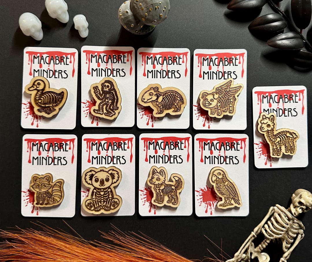 Macabre Minders Skeleton Animals - Etsy