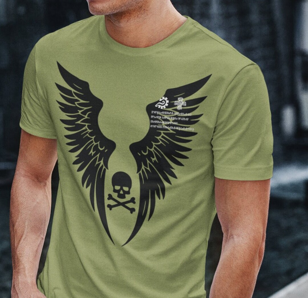 T-shirt the Rock Angel Wings Skull - Etsy