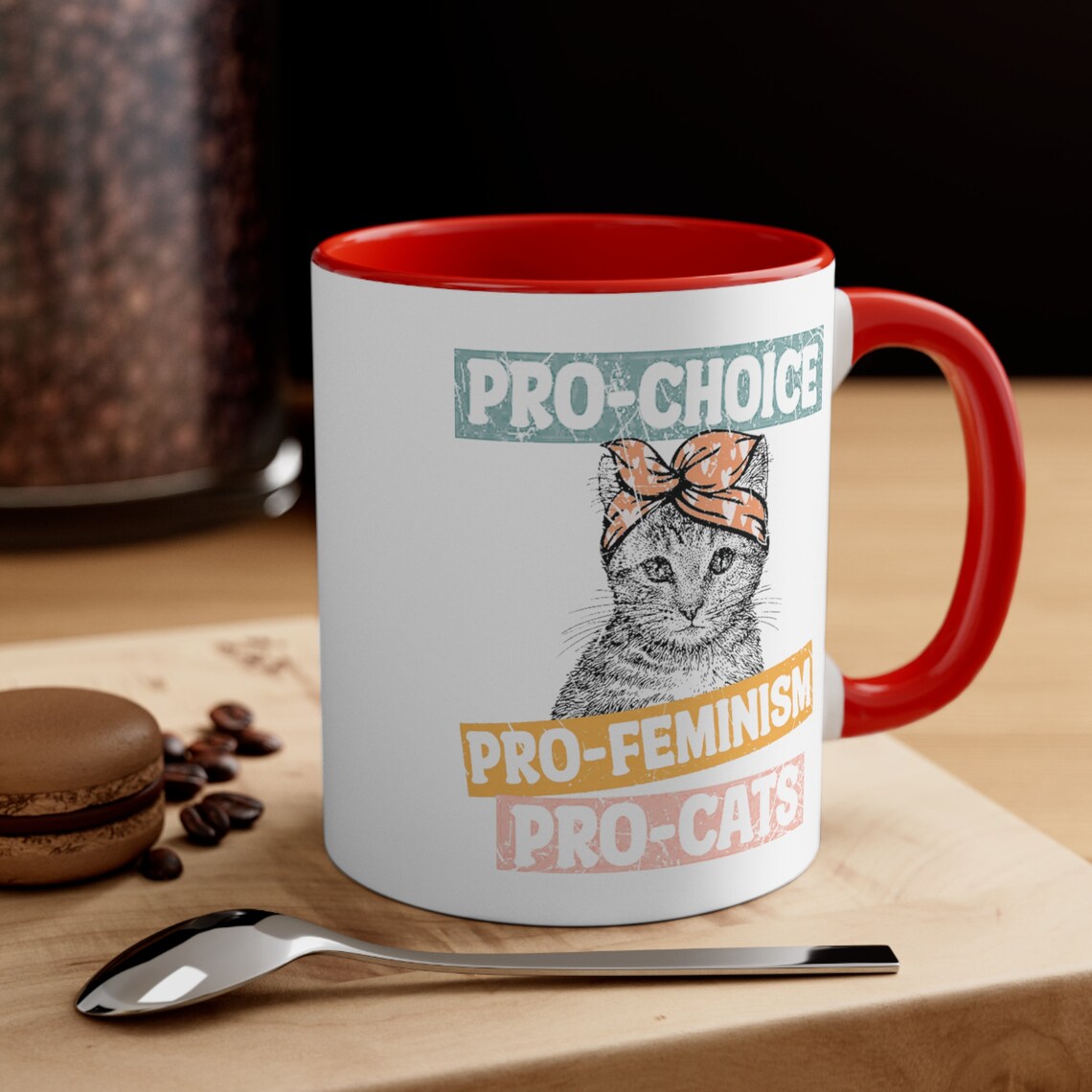 Pro Choice, Pro Feminism, Pro Cats - Coffee Tea Mug, 11oz - Etsy