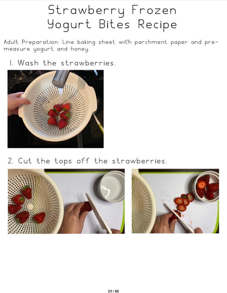 Montessori Visual Recipe Book for Children - Etsy