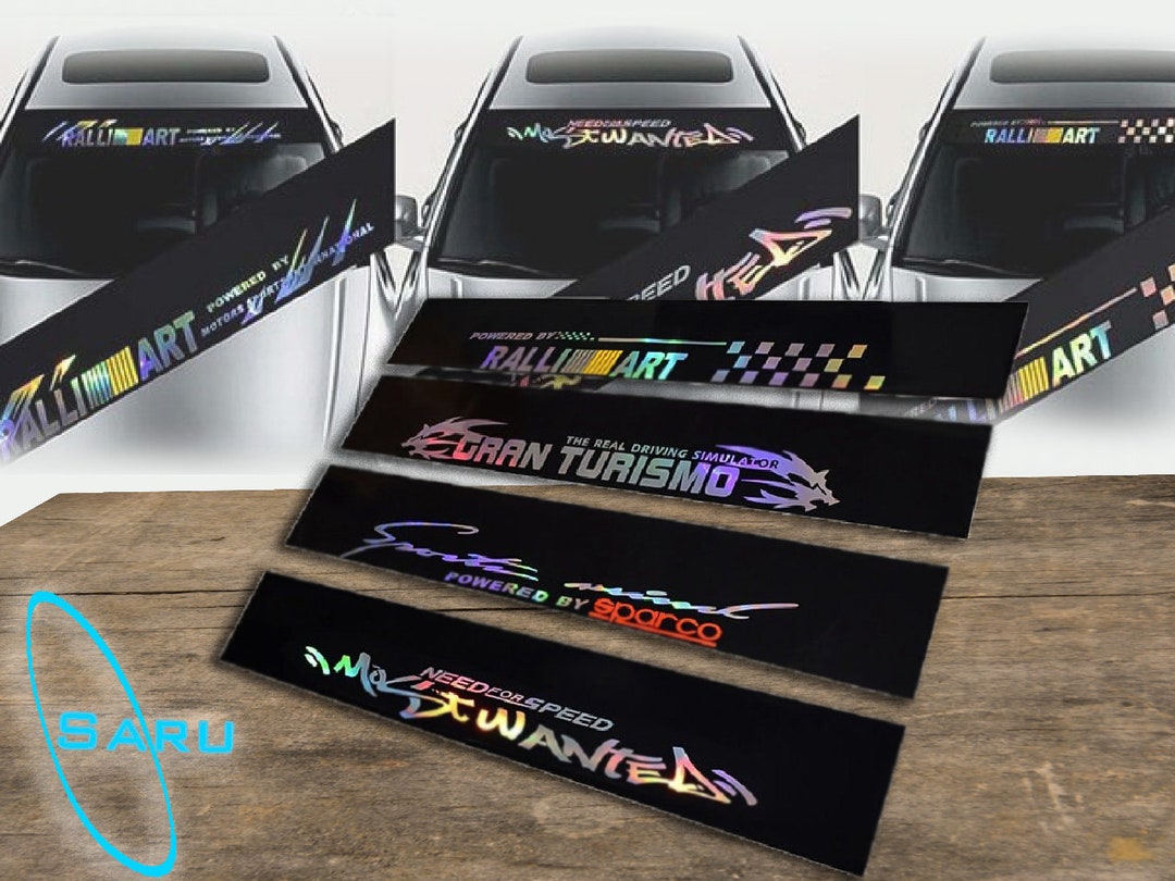 Car Front Gear Sticker Reflective Car Laser Reflective Letters - Etsy