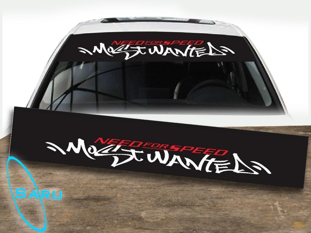 Need for Speed Most Wanted | Windshield Decals | Glass Vinyl Sticker ...