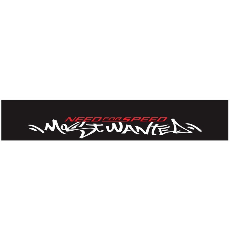Need for Speed Most Wanted | Windshield Decals | Glass Vinyl Sticker ...