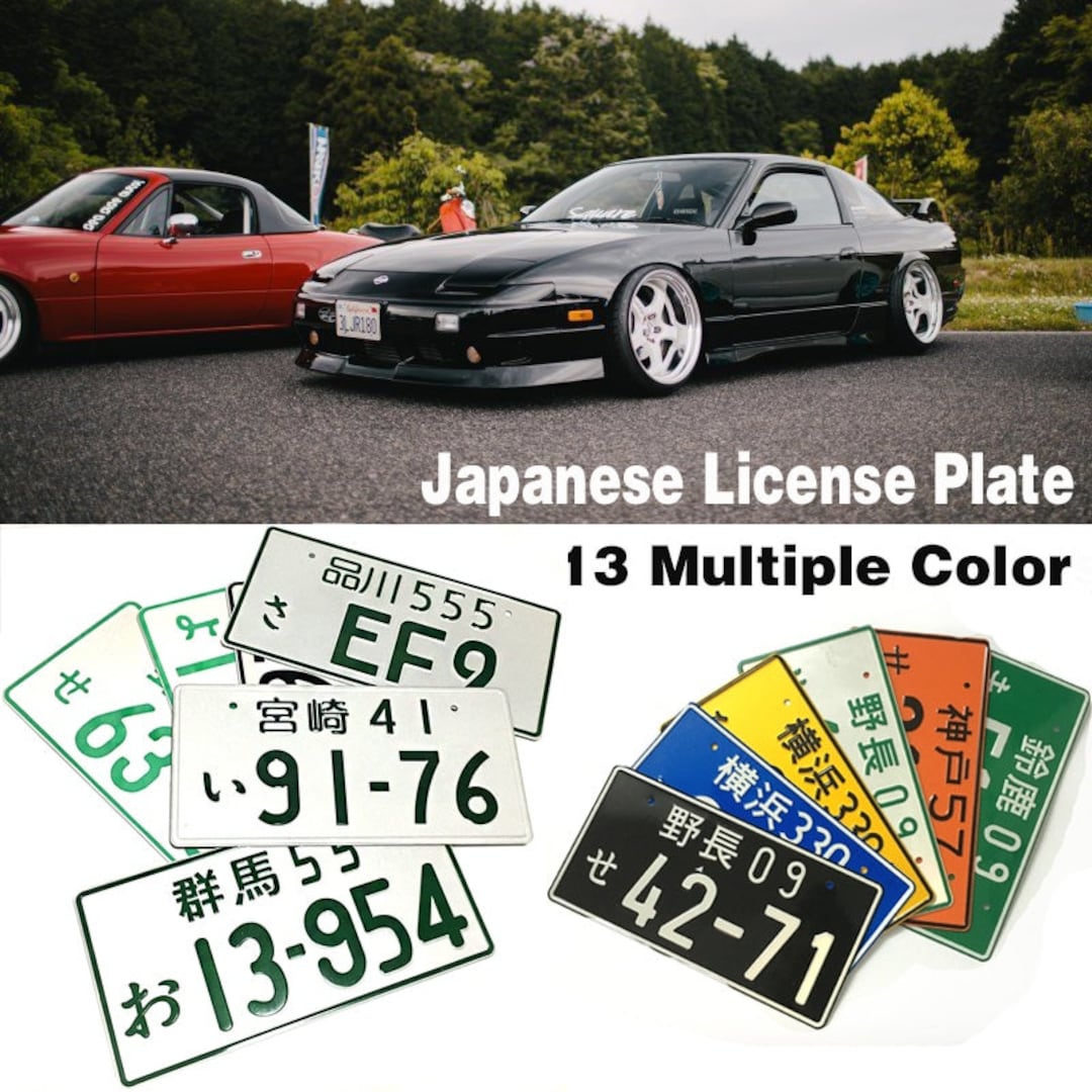 Car Japanese License Plate Aluminum Tag for JDM RACING Car Decoration ...