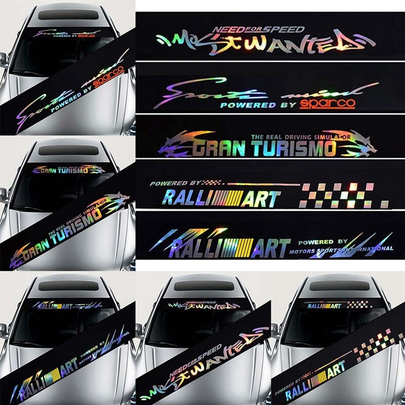 Car Front Gear Sticker Reflective Car Laser Reflective Letters - Etsy