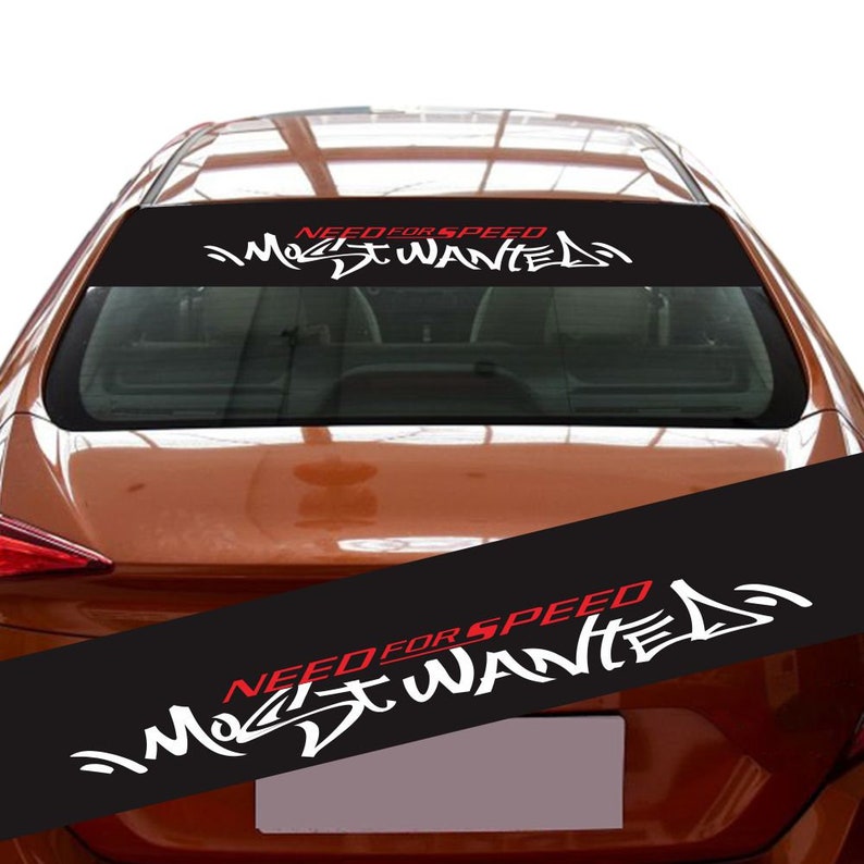 Need for Speed Most Wanted | Windshield Decals | Glass Vinyl Sticker ...