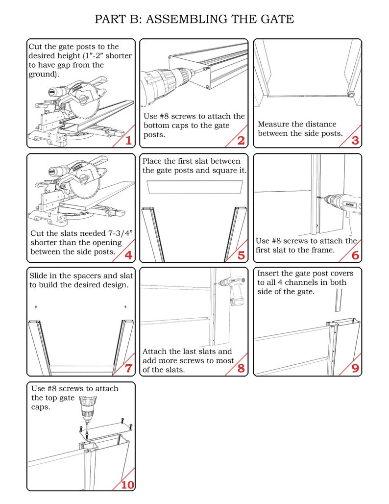 Black Aluminum Double Swing Gate Kit: DIY LA Style - Etsy