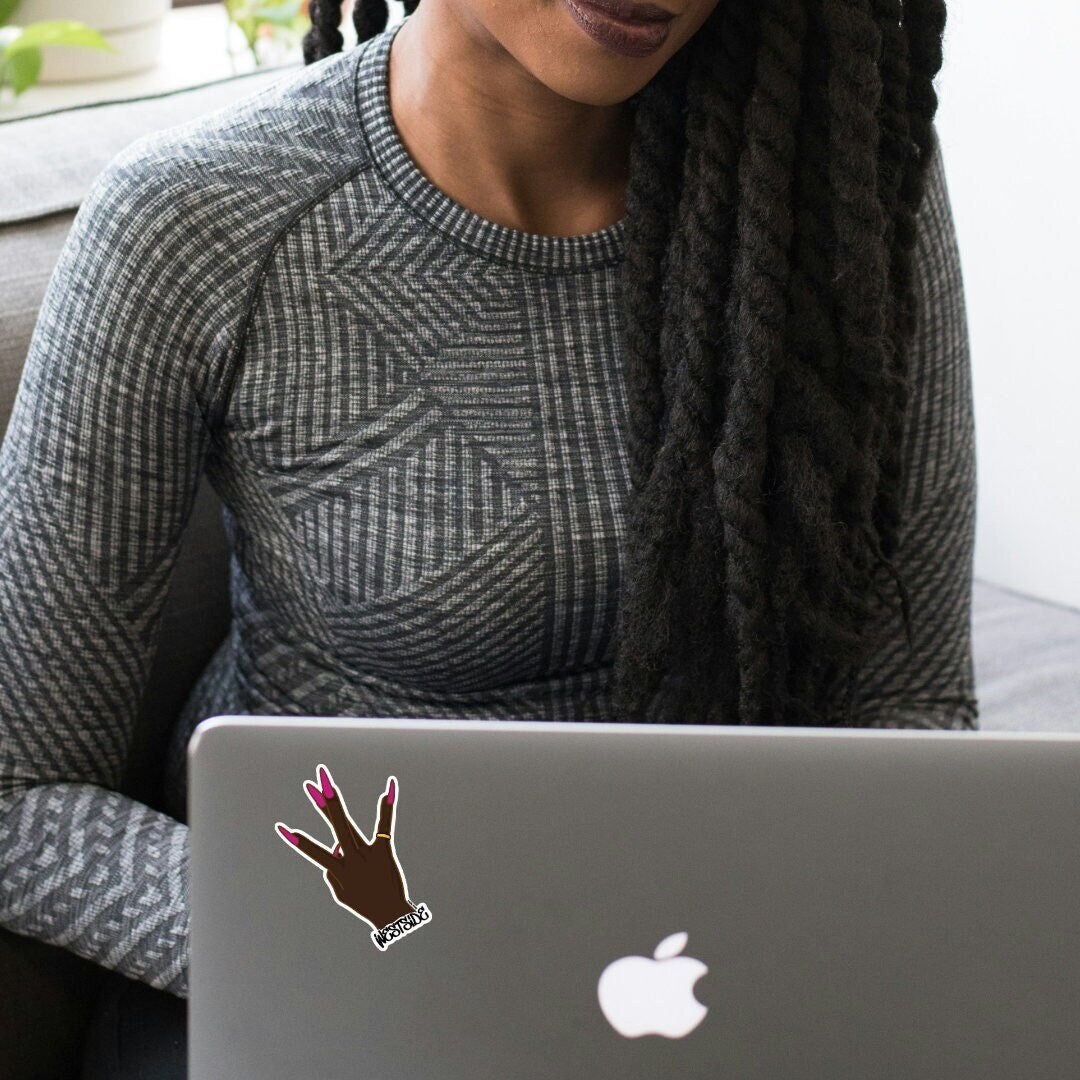 Sticker, Westside Womens LA Hand Sign, Glossy Vinyl, Waterproof, Laptop ...