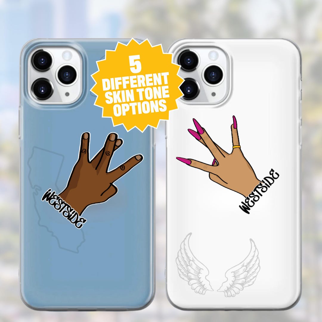 Sticker Combo: His Hers or Both, Westside Hand Sign - Skin Tone Options ...