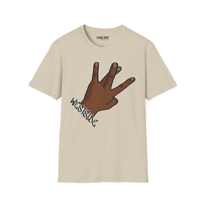 Westside Hand Sign Custom Mens T-shirt, Choose Skin Tone, Gifts for ...