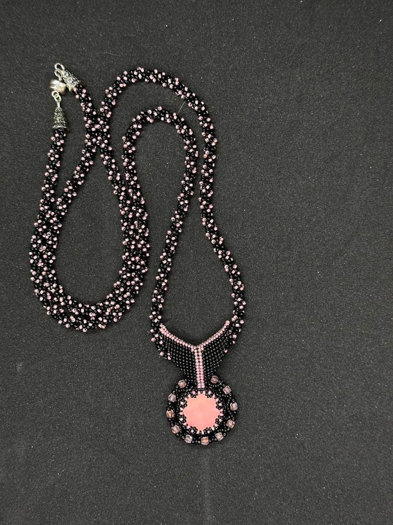 Long Beaded Rope Necklace, Beaded Jewelry, Beaded Necklace, - Etsy