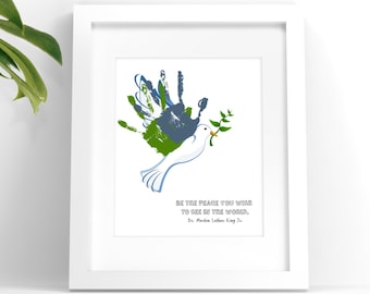 Printable I Have a Dream Handprint, Martin Luther King Day Handprint ...